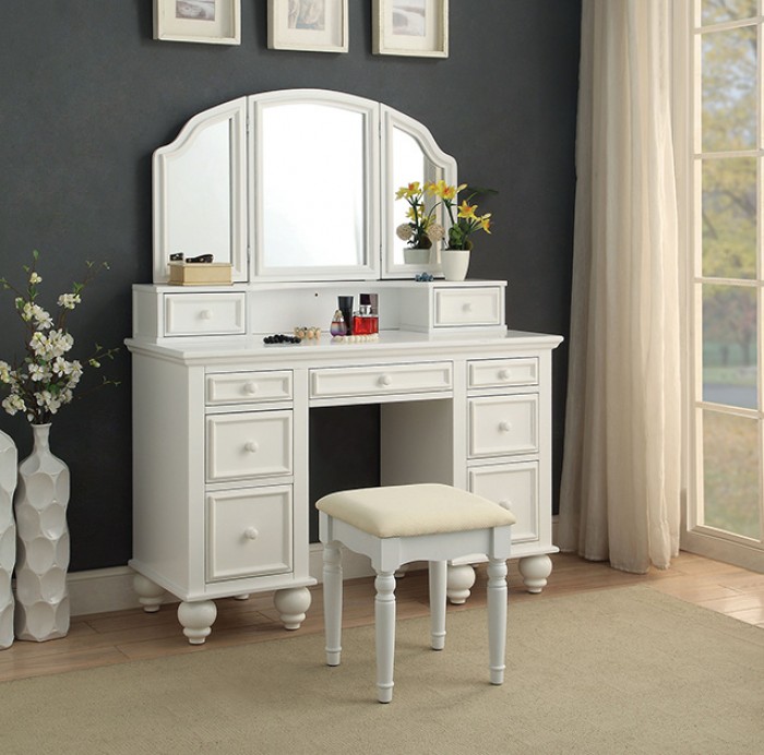 Furniture of America | Athy | Vanity w/ Stool