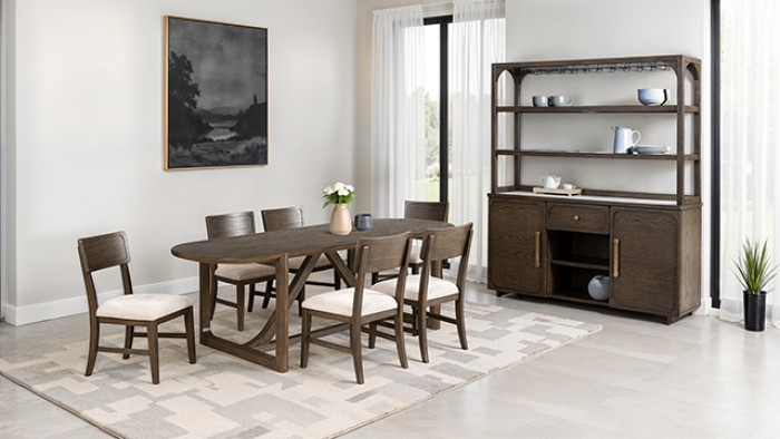 Furniture of America | Vellara | Dining Table, Wood Top