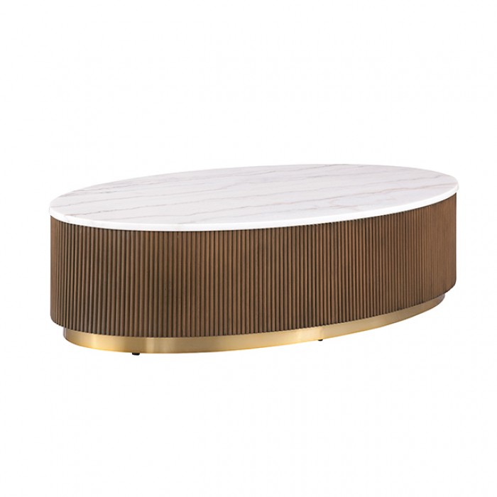 Furniture of America | Virden | Oval Cocktail Table