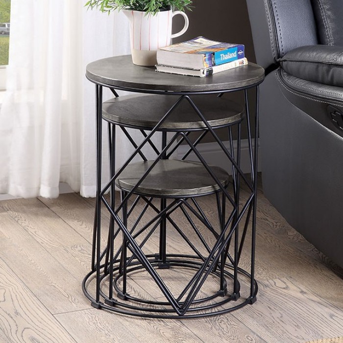 Furniture of America | Madyson | 3 Pc. Nesting Table