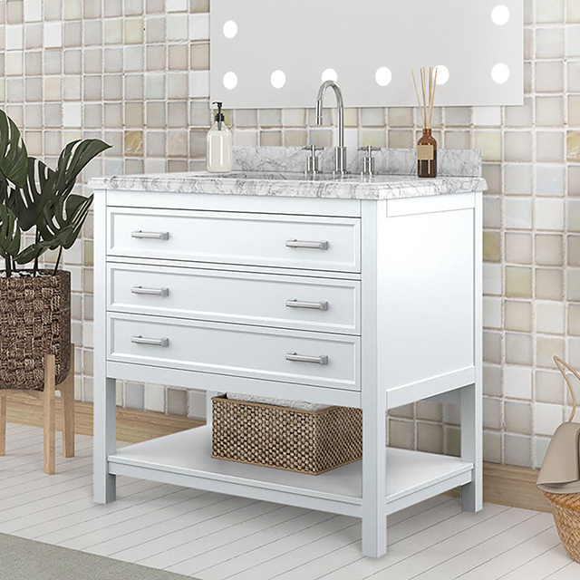Furniture of America Bathroom Vanities Bathroom TM-VS001WH-37 | The ...